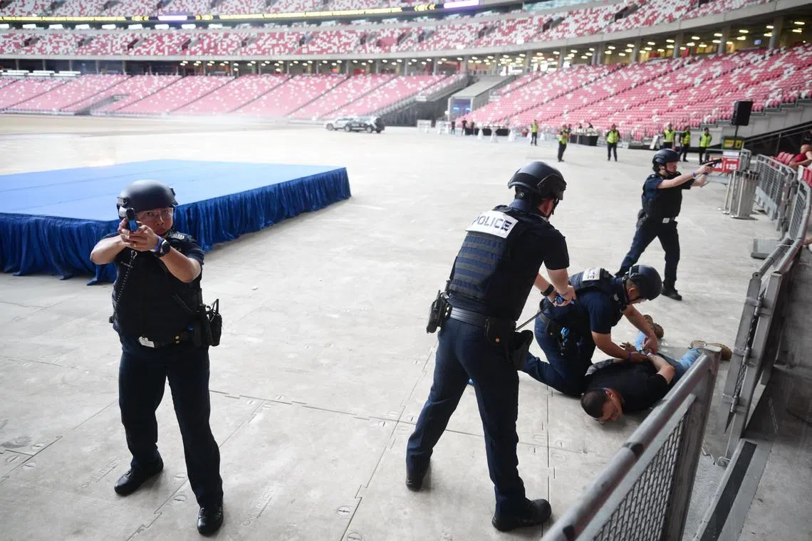 Counter-terrorism exercise held at Sports Hub for the first time; post ...