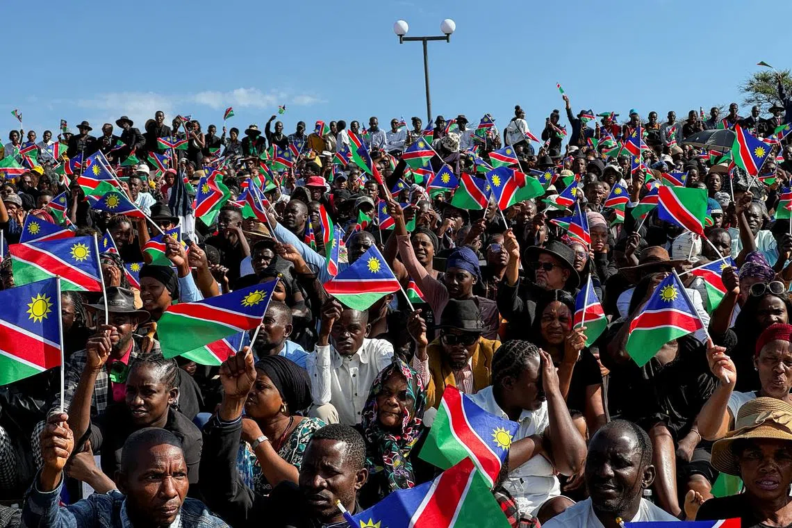 Namibia's late president Geingob buried | The Straits Times