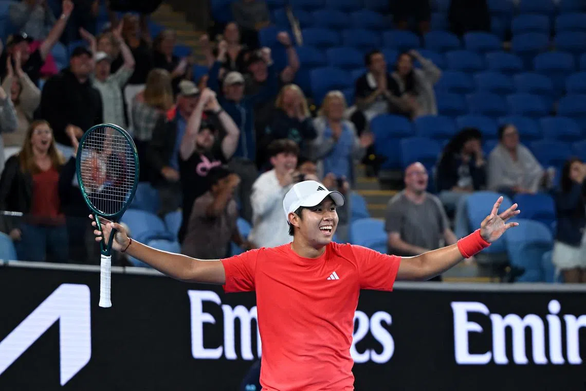 American qualifier Learner Tien stuns Daniil Medvedev in late-night ...