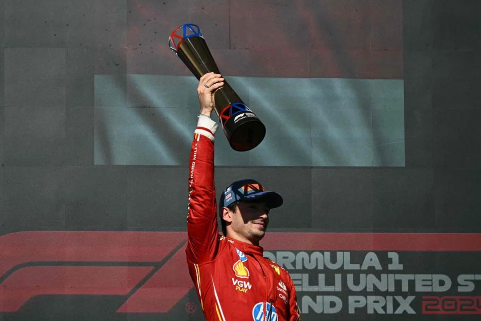 Leclerc wins US Grand Prix as Norris, Verstappen clash | The Straits Times