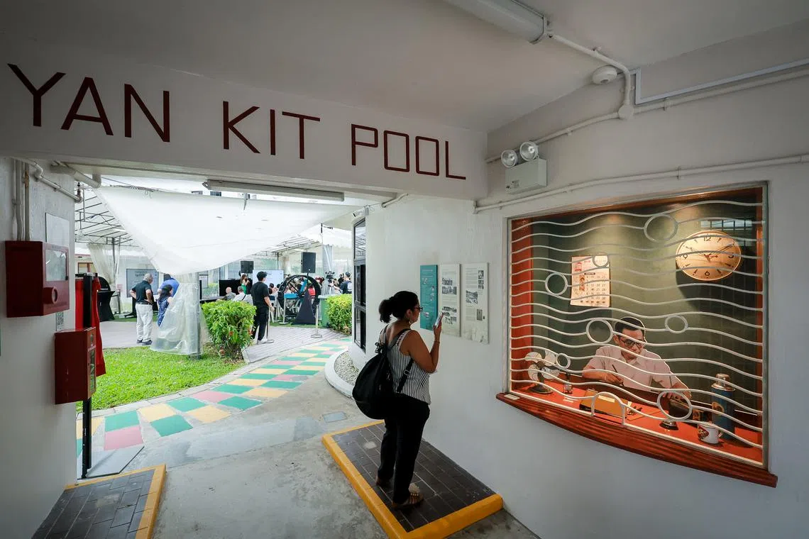 Yan Kit Pool Heritage Gallery and Mural to commemorate the old swimming ...