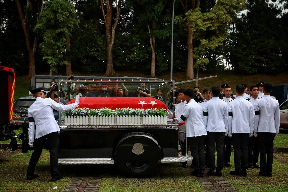 Family and friends bid farewell to NSF firefighter Edward Go at ...