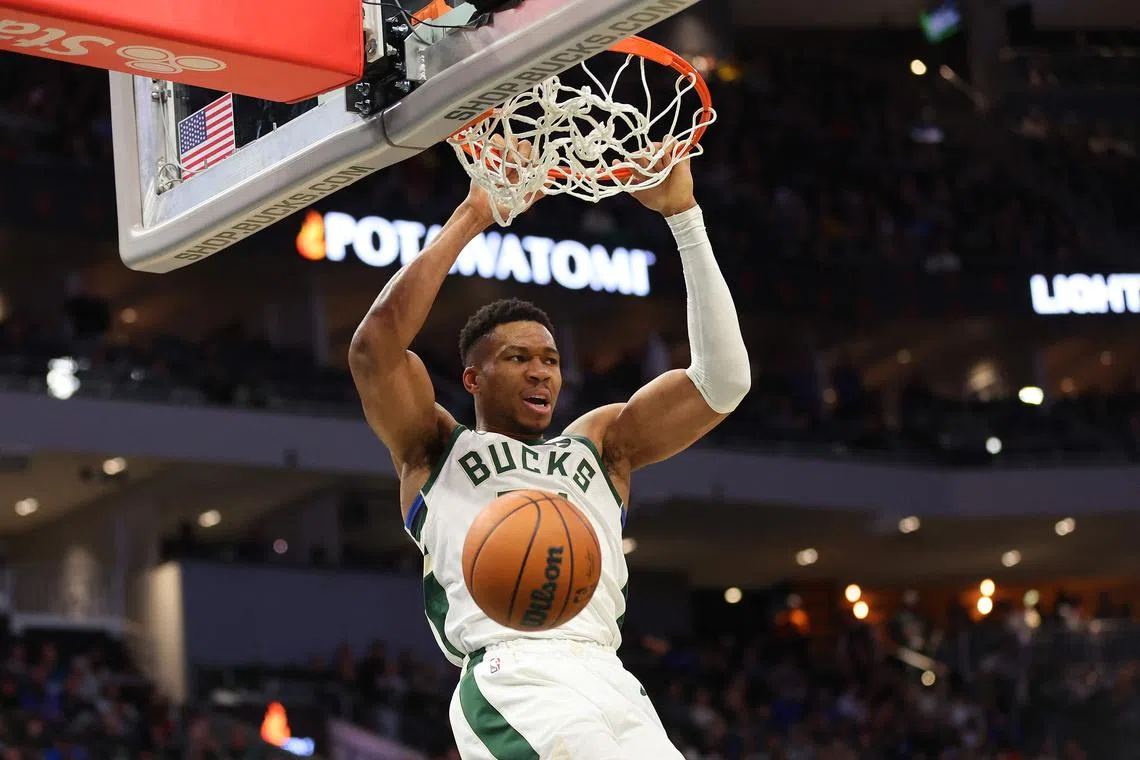 Giannis Antetokounmpo scores 64 in stormy Milwaukee Bucks’ NBA win over Indiana Pacers | The ...