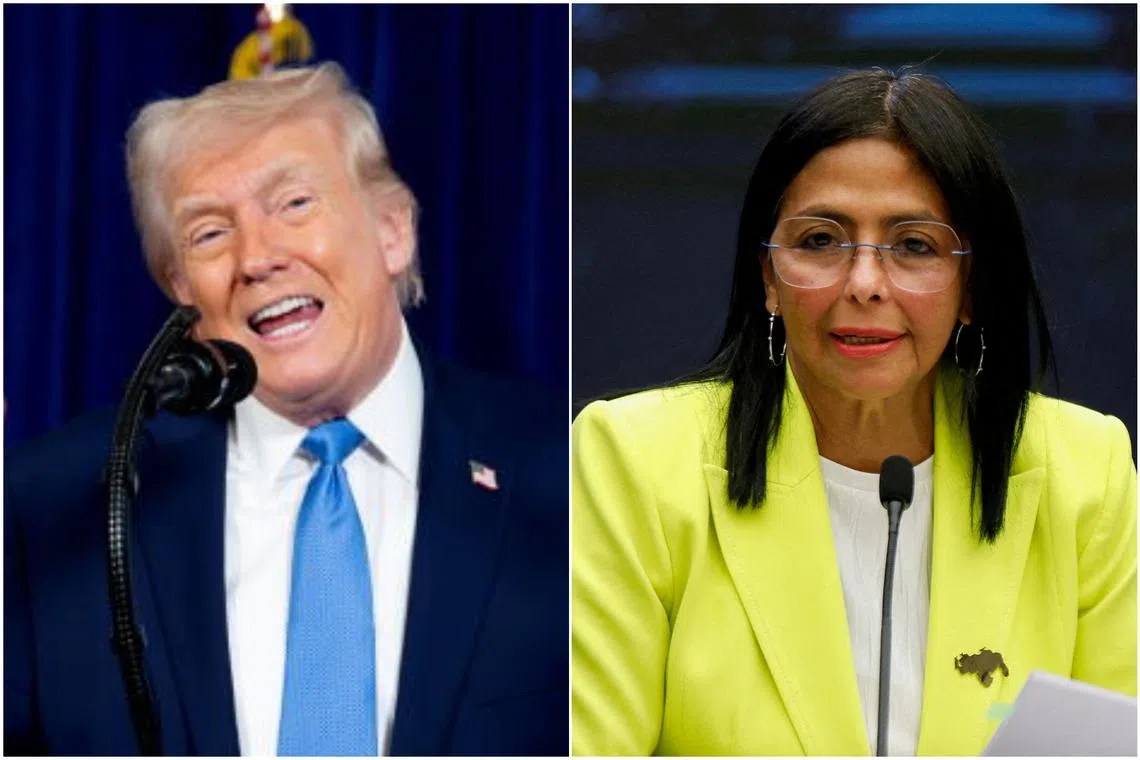 Trump warns Venezuelan V-P Delcy Rodriguez will pay a ‘very big price ...