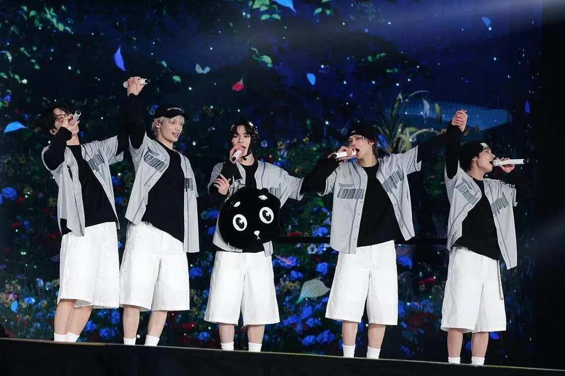 K-pop boy band Tomorrow X Together will play biggest gigs in Singapore ...