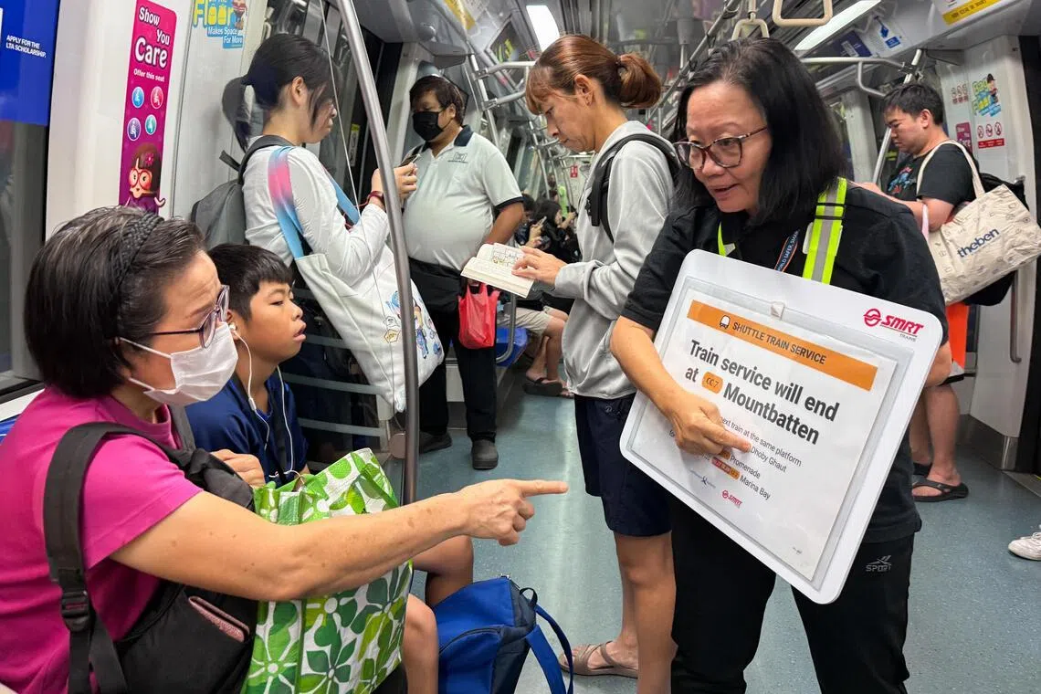 First day of Circle Line service adjustments: Confusion among ...