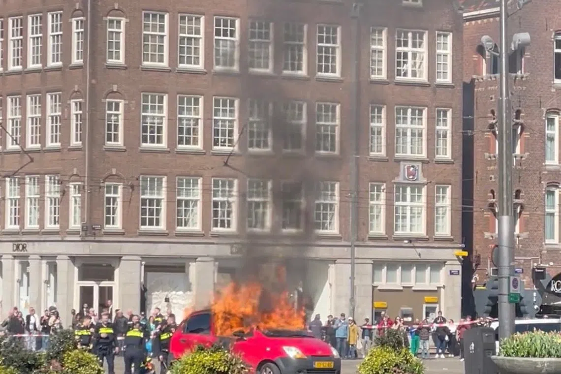 Driver of car in Amsterdam explosion may have been attempting suicide ...