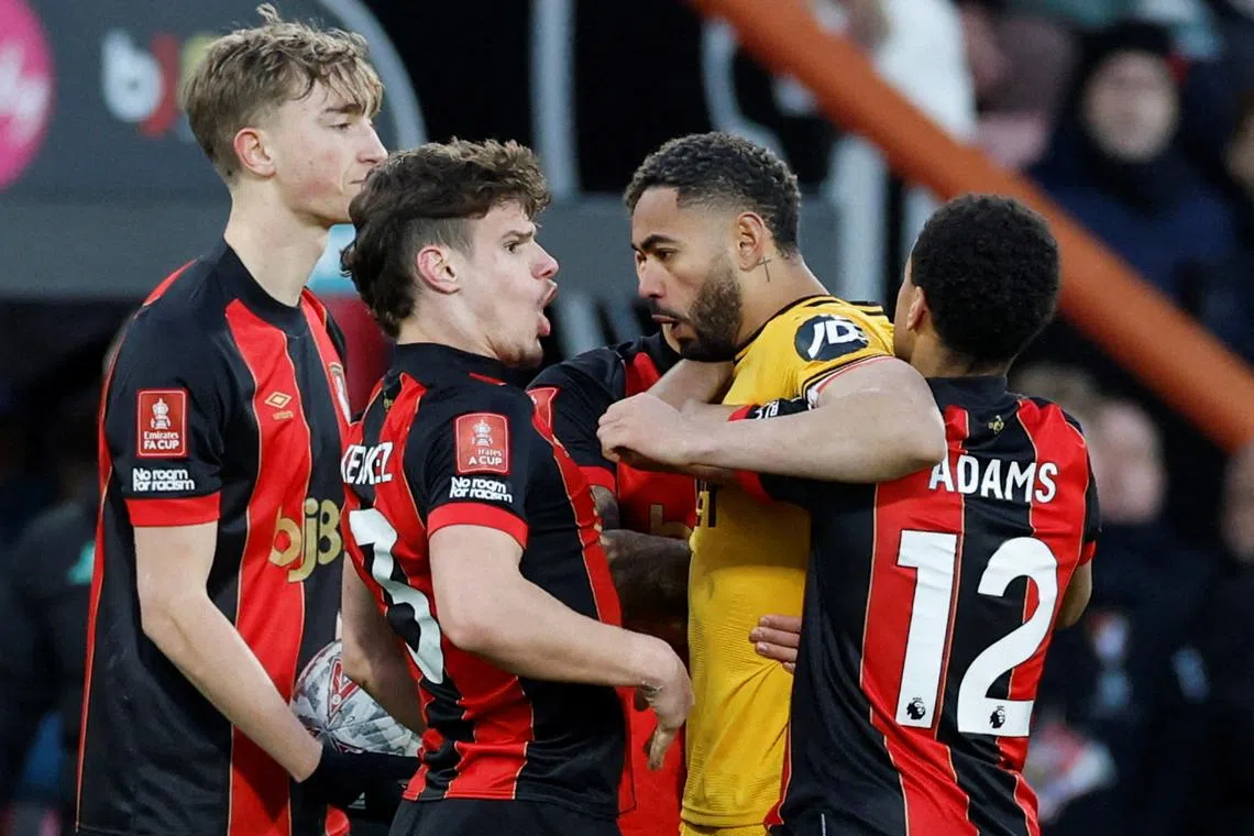 Wolves' Cunha banned for additional game over red card at Bournemouth ...