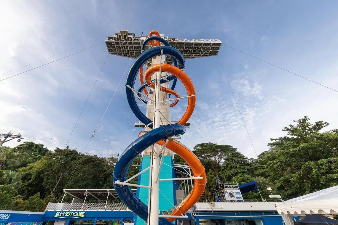 Skypark Sentosa launches SE Asia's tallest dry slides | The Straits Times