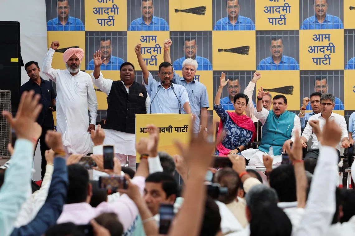 Indian opposition leader returns to jail after vote ends | The Straits ...