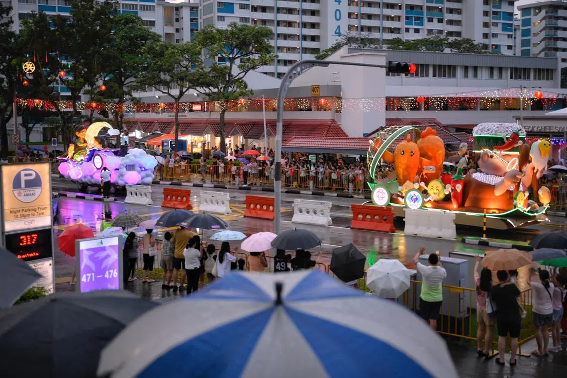 Colourful floats light up streets of Ang Mo Kio as SM Lee launches ...