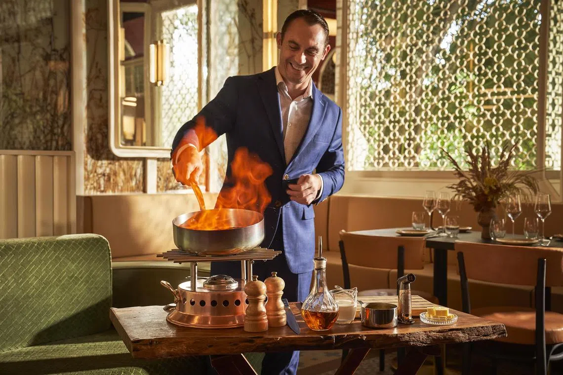 Flaming hot: Tableside service is back in style | The Straits Times