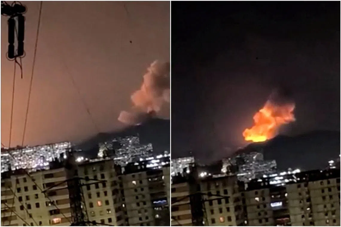 Column of smoke seen, loud noises heard in Venezuelan capital | The ...