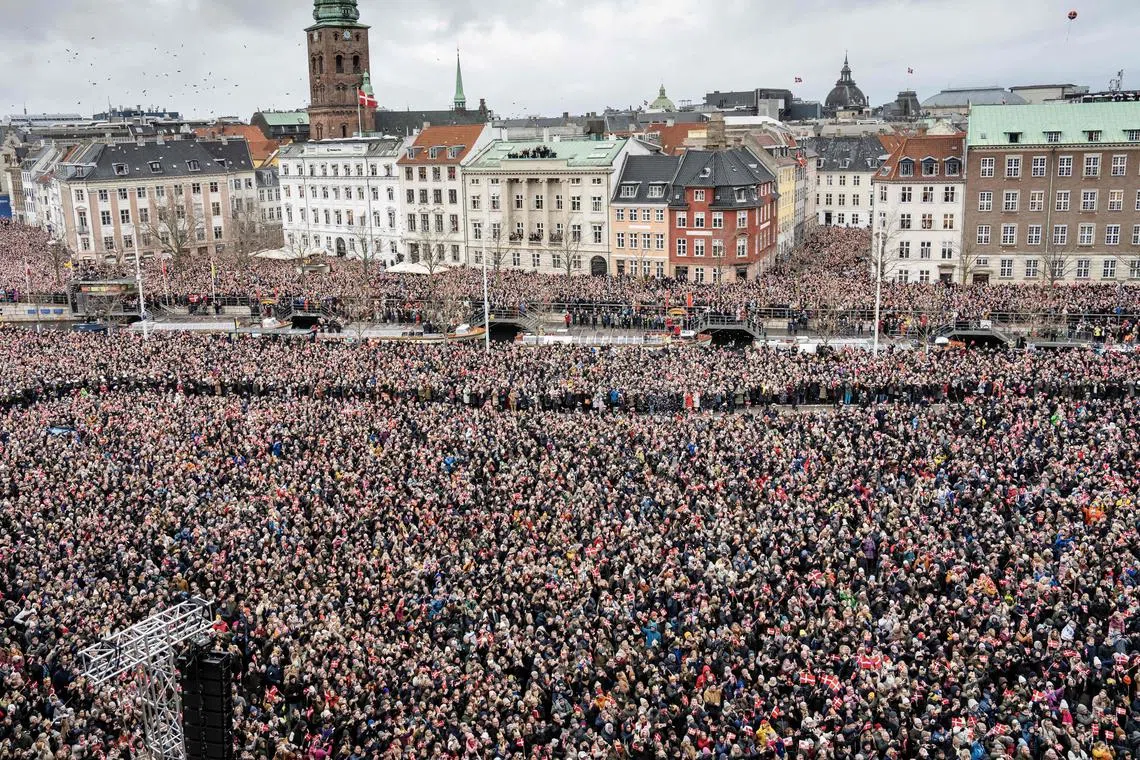 Denmark’s King Frederik X appears before huge crowds after taking ...