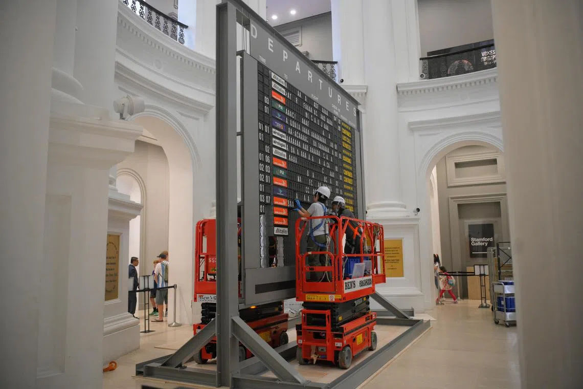 Retired flip board from Changi Airport’s Terminal 2 to go on display at ...
