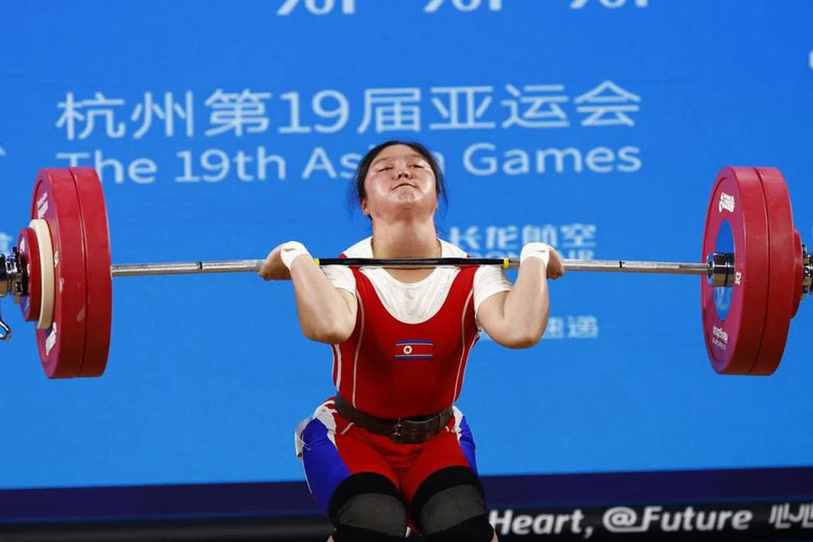 Games-North Korea sets another weightlifting world record at Asian ...