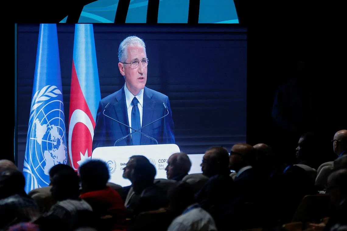 COP29 leaders speak as summit formally opens | The Straits Times