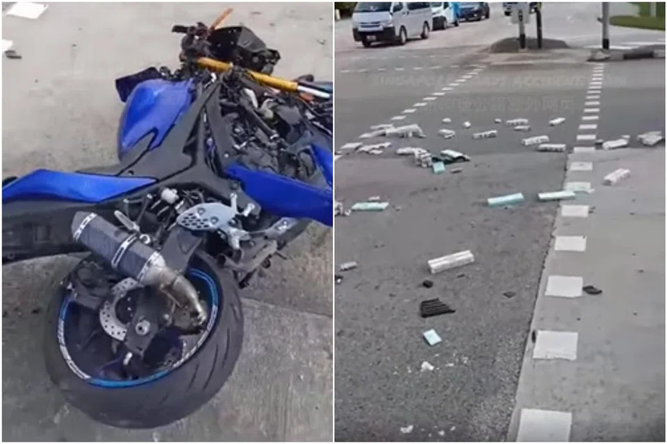 Male motorcyclist, 22, dies after accident in Tuas | The Straits Times