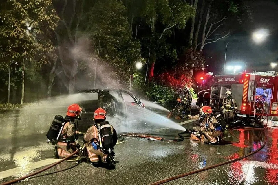 SCDF advises drivers to keep a fire extinguisher in their vehicles ...