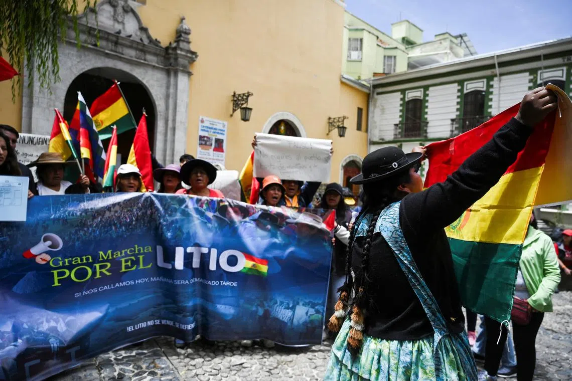 Bolivian congress brawls over China, Russia lithium deals | The Straits ...