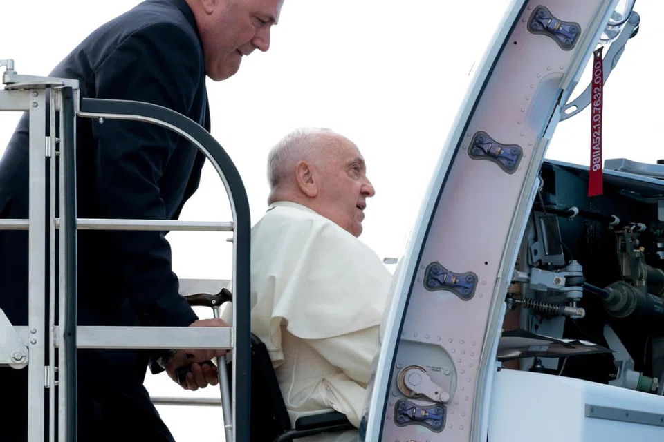 Pope Francis departs Rome for 12-day tour across South-east Asia | The ...