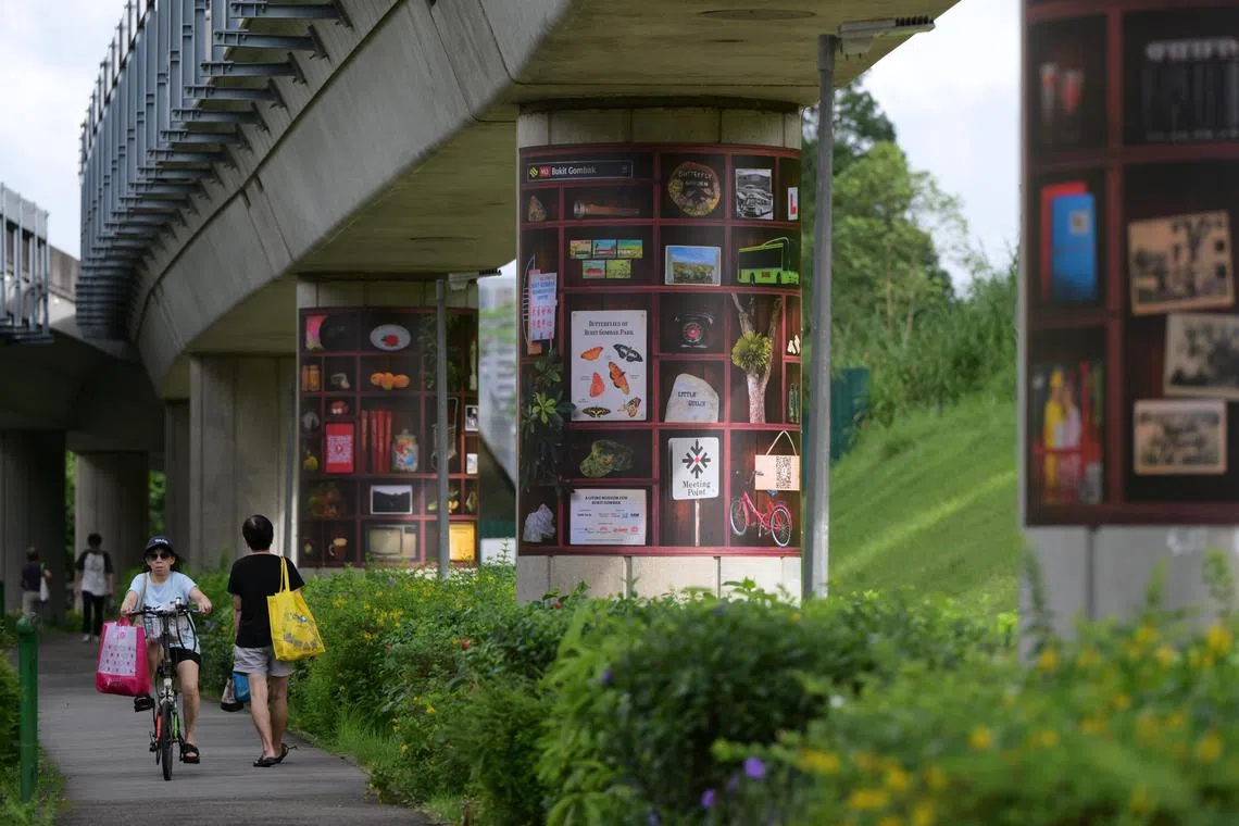 Residents roped in to turn MRT viaduct space near Bukit Gombak station ...