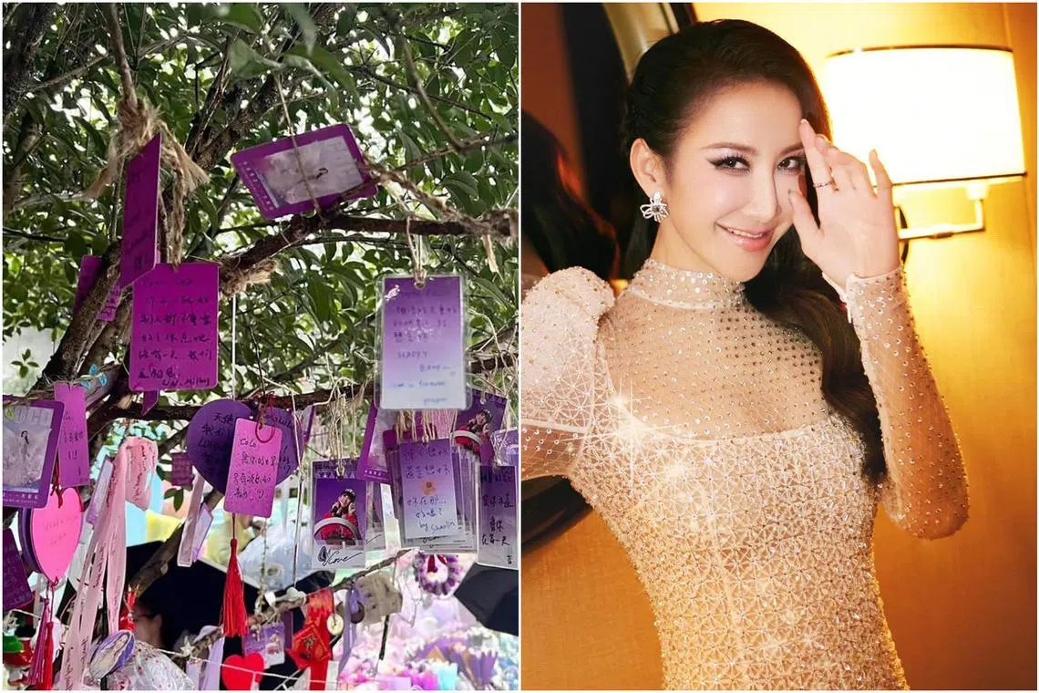 Coco Lee’s fans turn up at memorial park to mark late singer’s ...