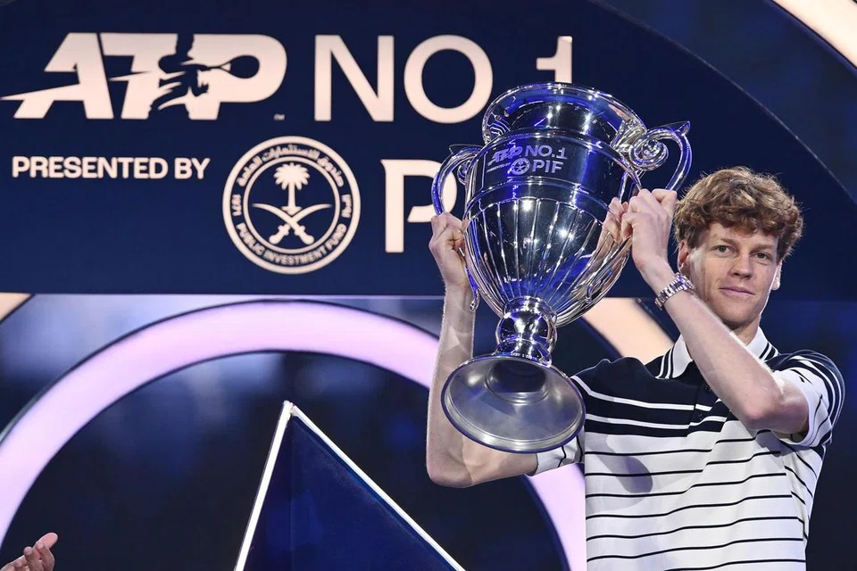 Jannik Sinner collects year-end ATP trophy | The Straits Times
