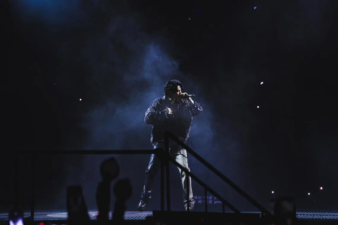 Concert review: BTS’ Suga is a superstar at his peak in sold-out solo ...