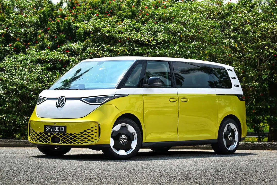 Car review: Volkswagen ID. Buzz is a funky big bus | The Straits Times