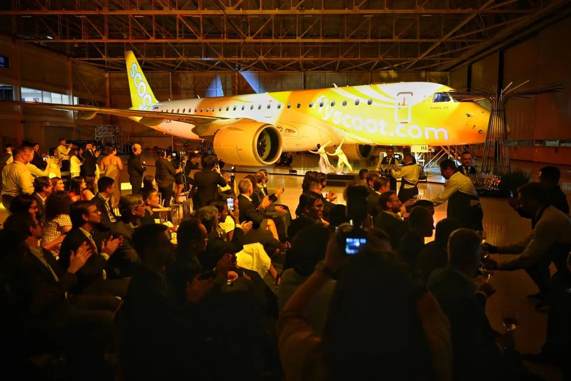 Scoot receives first of 9 new Embraer jets ahead of inaugural flight in ...