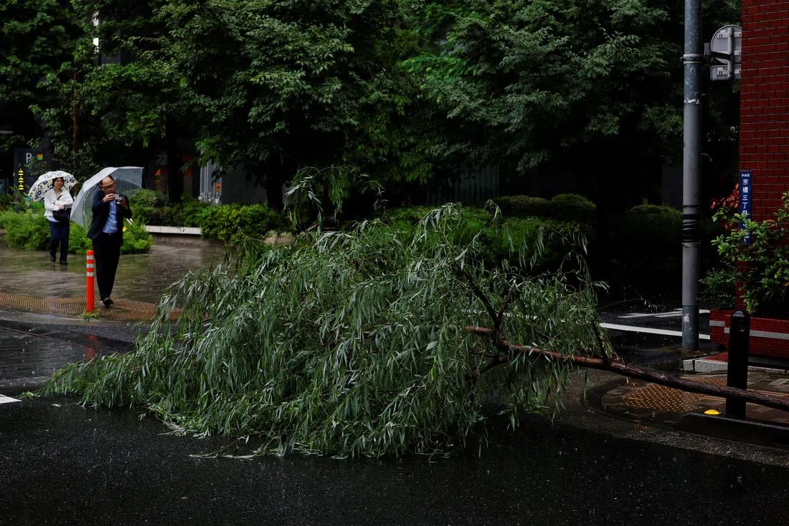 Tropical storm Jangmi batters Japan, cuts power to 60,000 homes | The ...