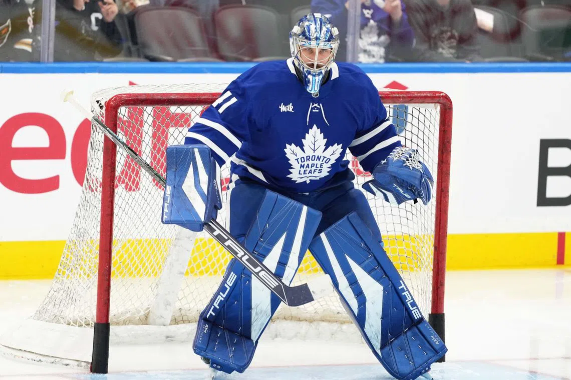 Maple Leafs place G Anthony Stolarz on IR | The Straits Times