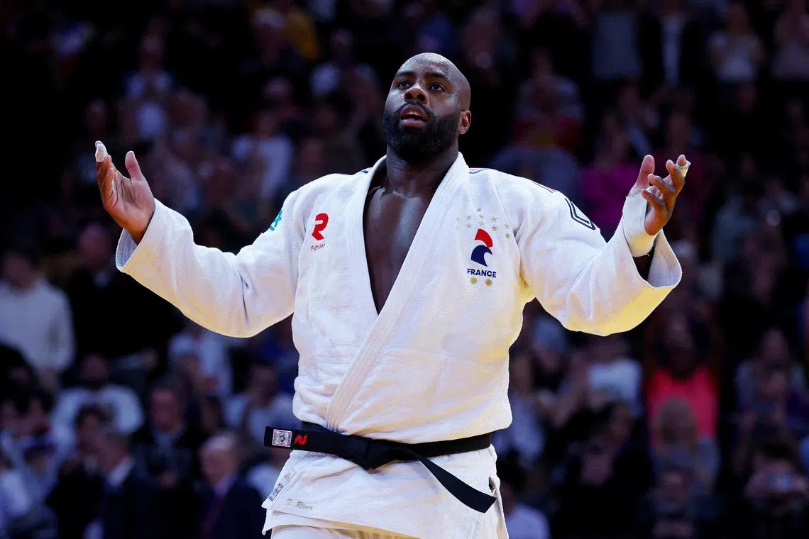 'Big Teddy' Riner guns for third judo gold on home soil | The Straits Times