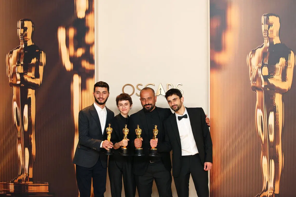 Israeli-Palestinian film wins Oscar, directors assail US, global ...