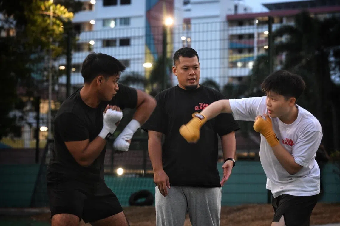 At a Bedok court, ex-MMA fighter Syafiq Samad trains the next ...
