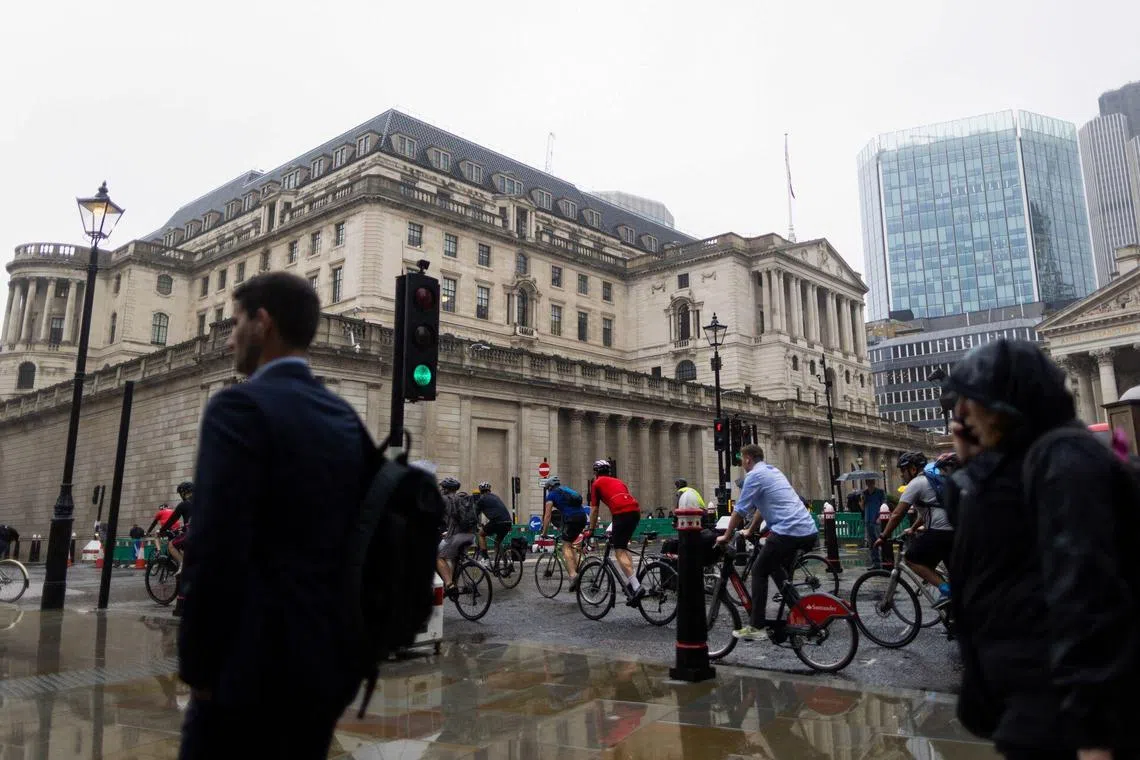 Bank Of England May Slow Pace Of Uk Rate Hikes The Straits Times