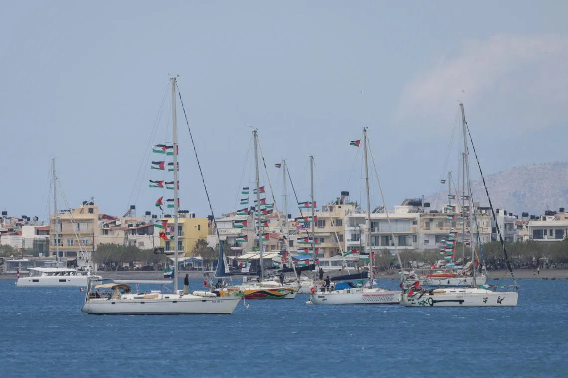 Gaza aid flotilla activists taken to Crete after Israeli interception ...