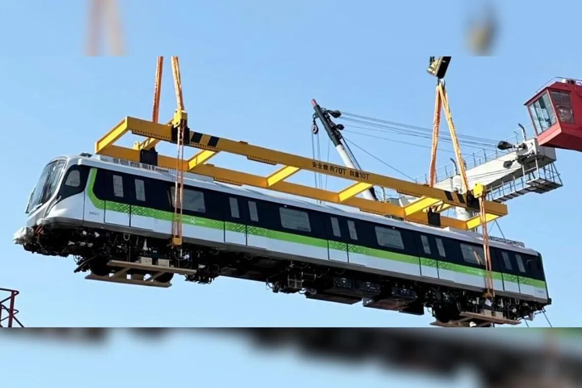 First train for Cross Island Line arrives in Singapore, will undergo ...