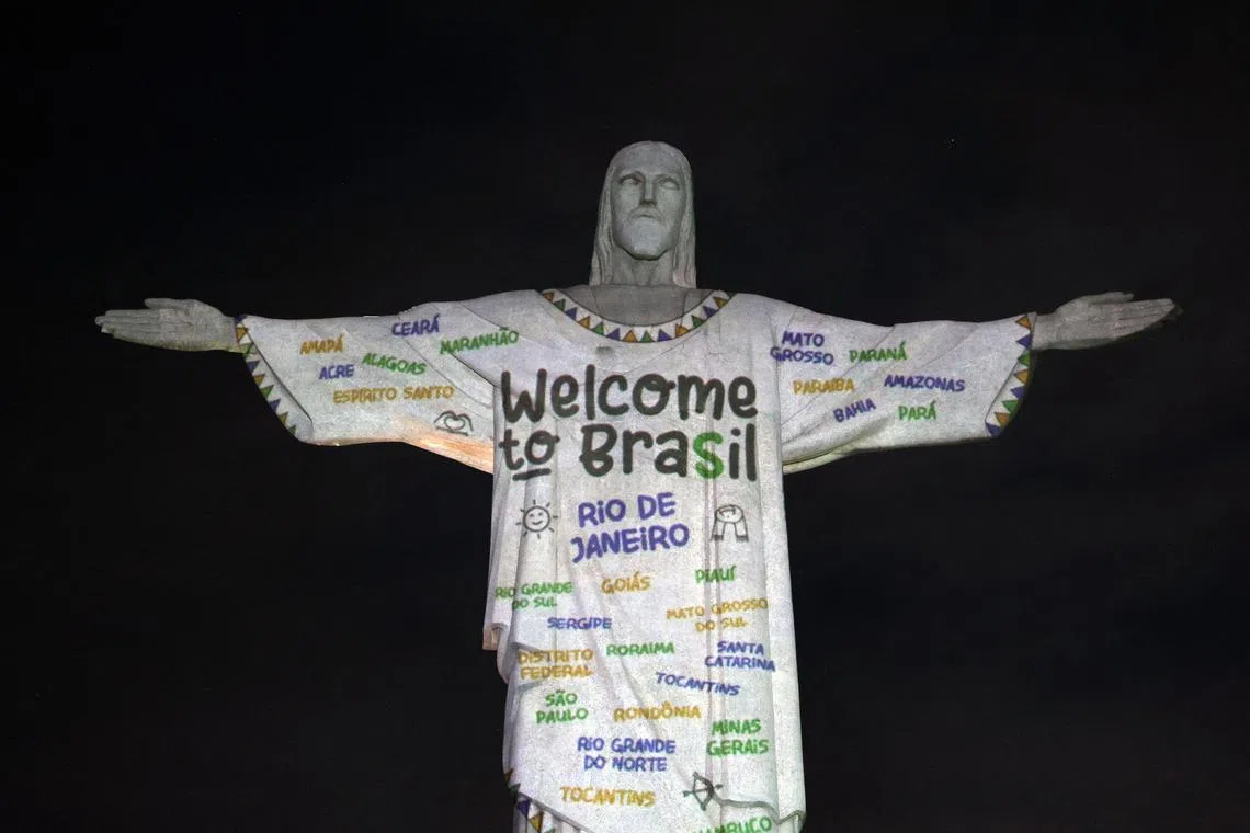 Rio's Christ the Redeemer welcomes Taylor Swift to Brazil for concerts ...