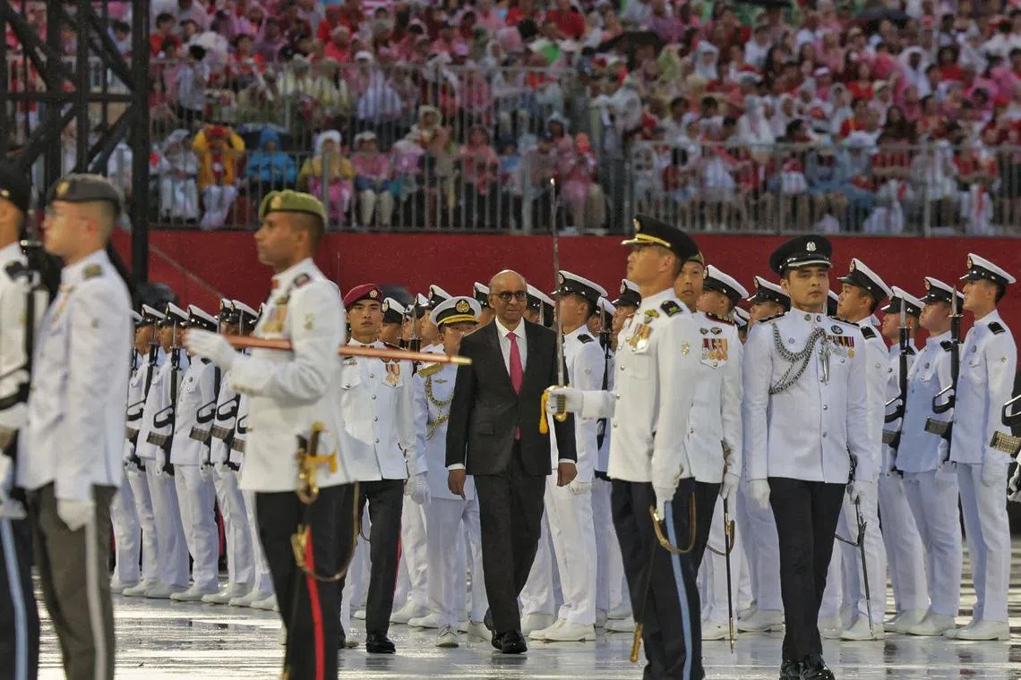 President Tharman, PM Wong attend their first NDP in new roles | The ...