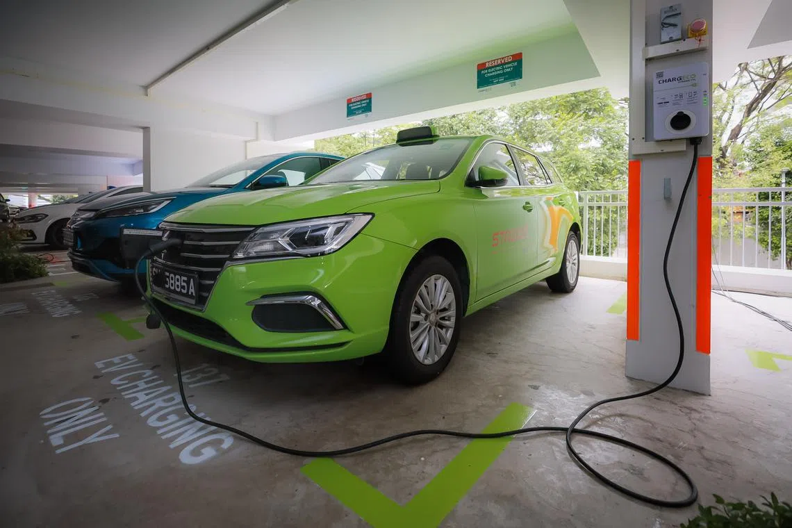 ChargEco EV charging points handed over to SP Mobility | The Straits Times