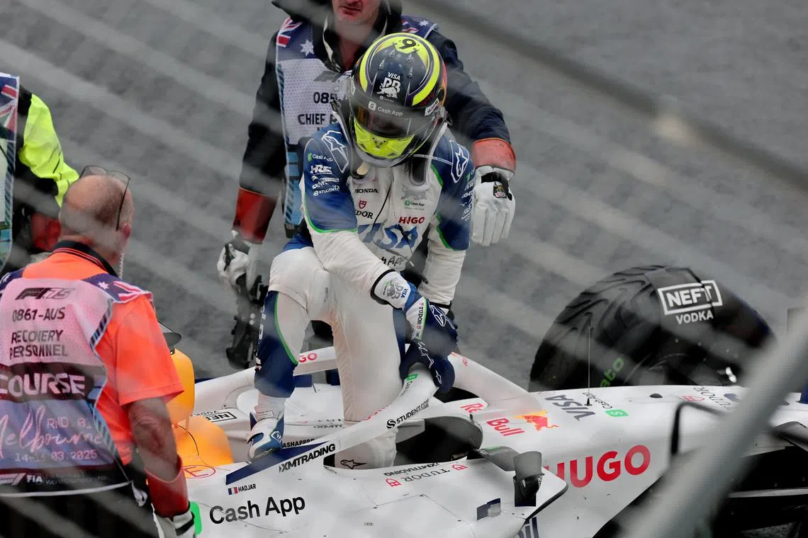 Distraught Hadjar gets words of support from Hamilton's dad | The ...