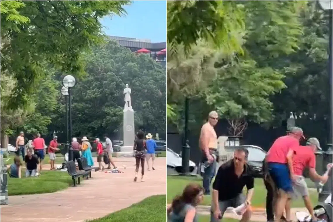 Man attacks Colorado crowd with firebombs, 8 people injured | The ...