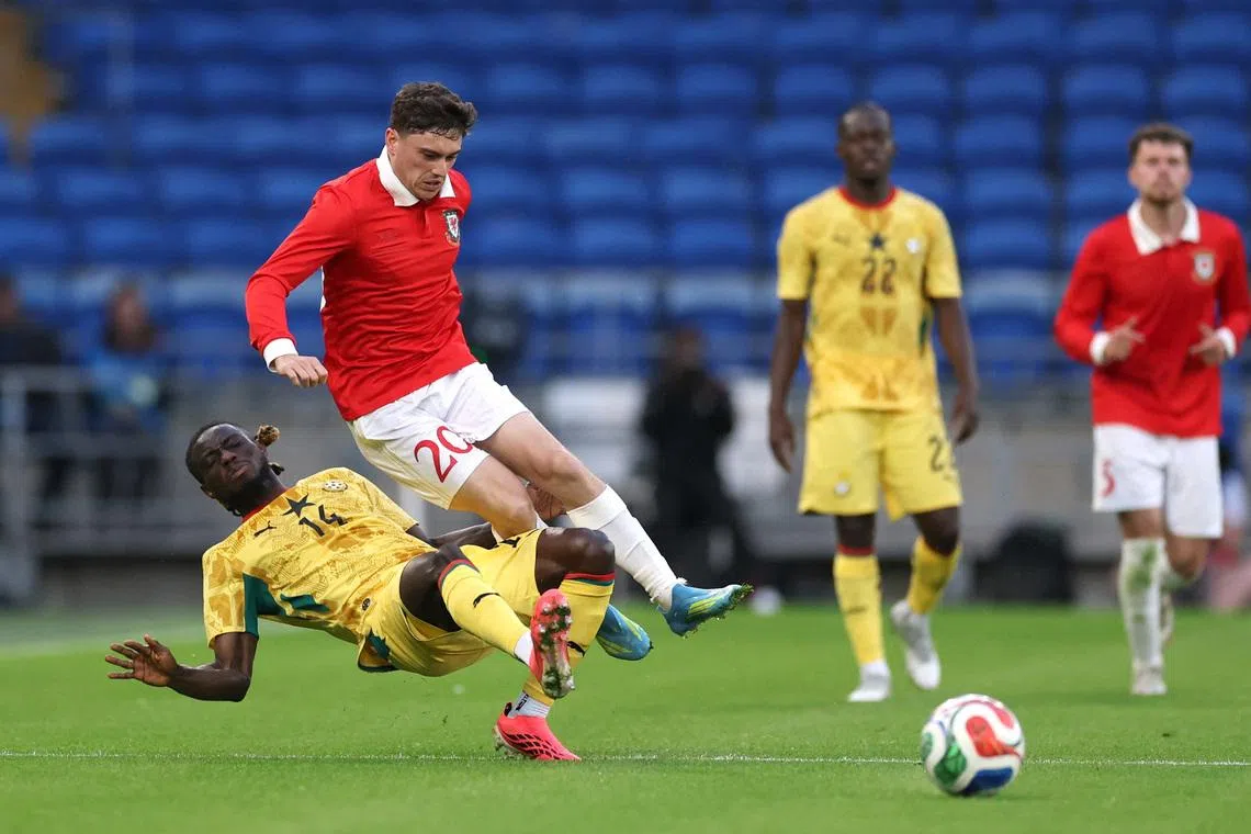 Wales equalise late to draw with World Cup-bound Ghana | The Straits Times