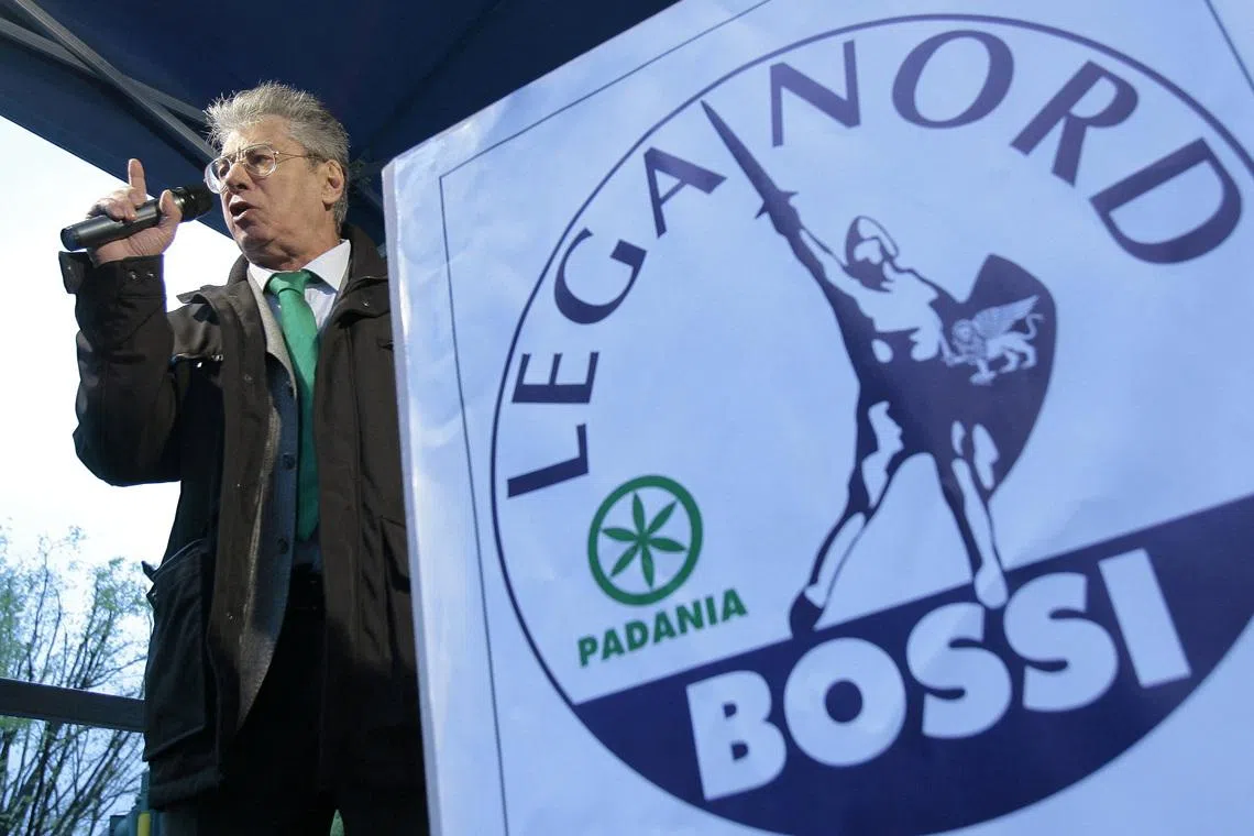 Umberto Bossi, firebrand founder of Italy's Northern League party, dies ...