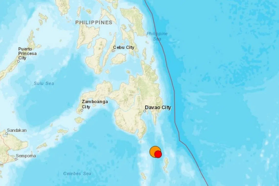 Magnitude-6.7 quake hits off southern Philippines | The Straits Times