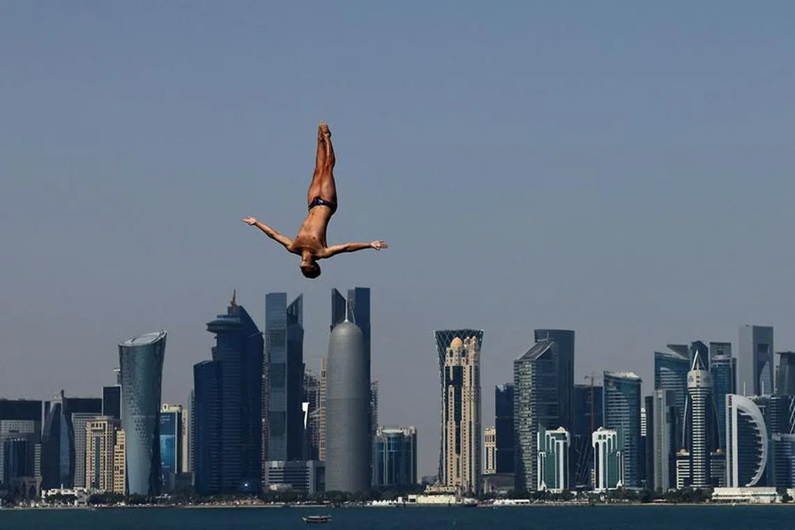Doha high divers dream of Olympic stage | The Straits Times