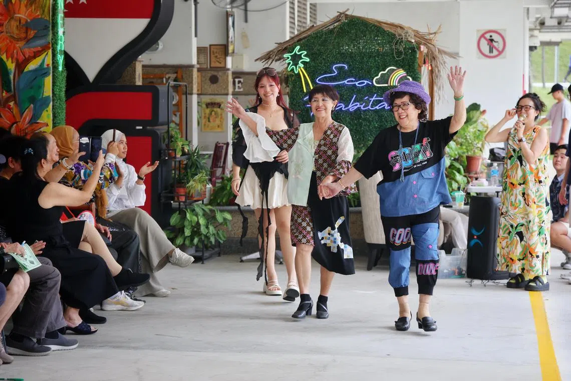 Bishan void deck fashion show presents ageless style, brings together young and old | The ...