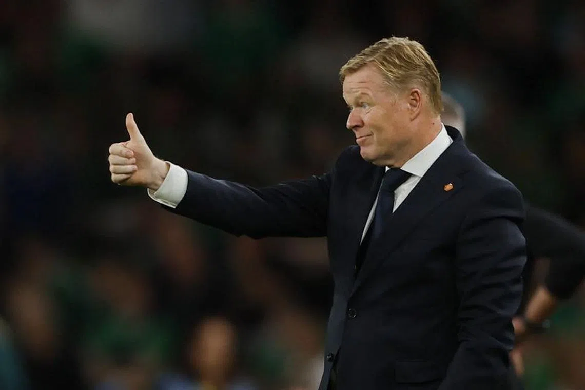Koeman confident Dutch can cope with injury problems | The Straits Times